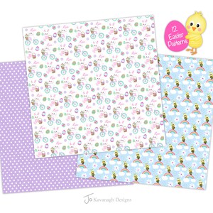 Easter Digital Paper,easter Patterns,easter Scrapbook Papers,easter ...
