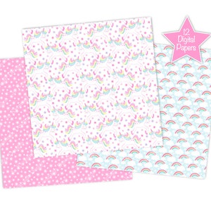 Fairy Digital Paper,fairy Paper Pack,digital Papers,unicorn Paper,fairy ...