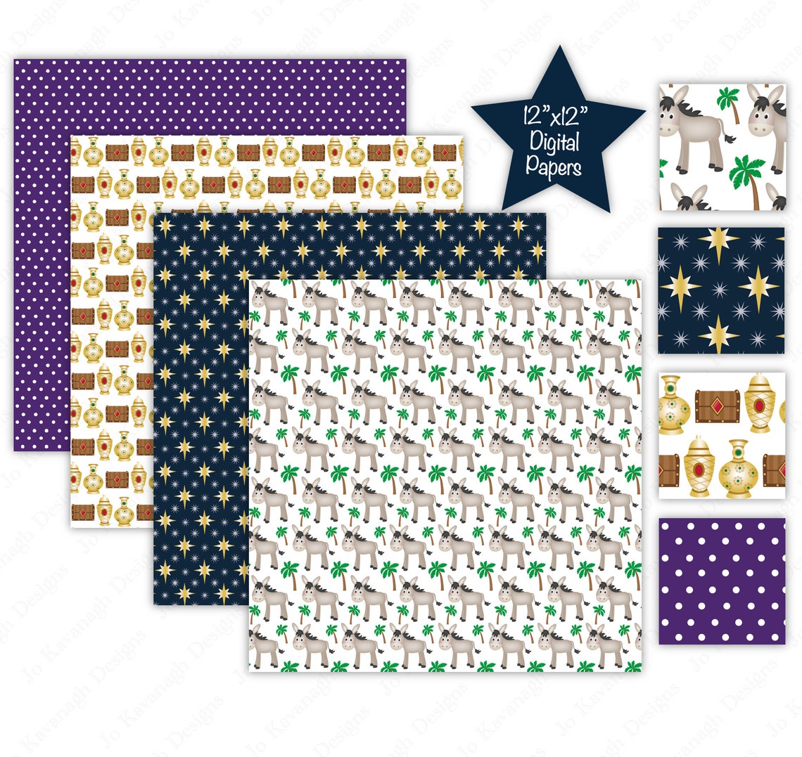 Nativity Clipart, Nativity Clip Art, Christmas Clipart, Mary, Joseph ...
