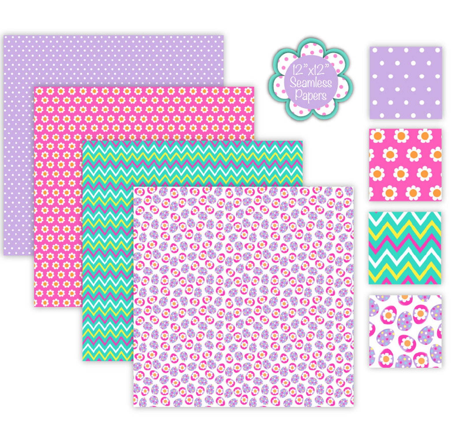 Easter Clipart & Digital Paper Seteaster Clip Arteaster - Etsy