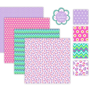 Easter Clipart & Digital Paper Set,easter Clip Art,easter Bunny Clipart ...
