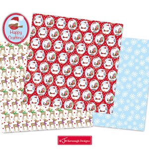 Christmas Digital Papers,christmas Scrapbook Papers,santa Paper ...