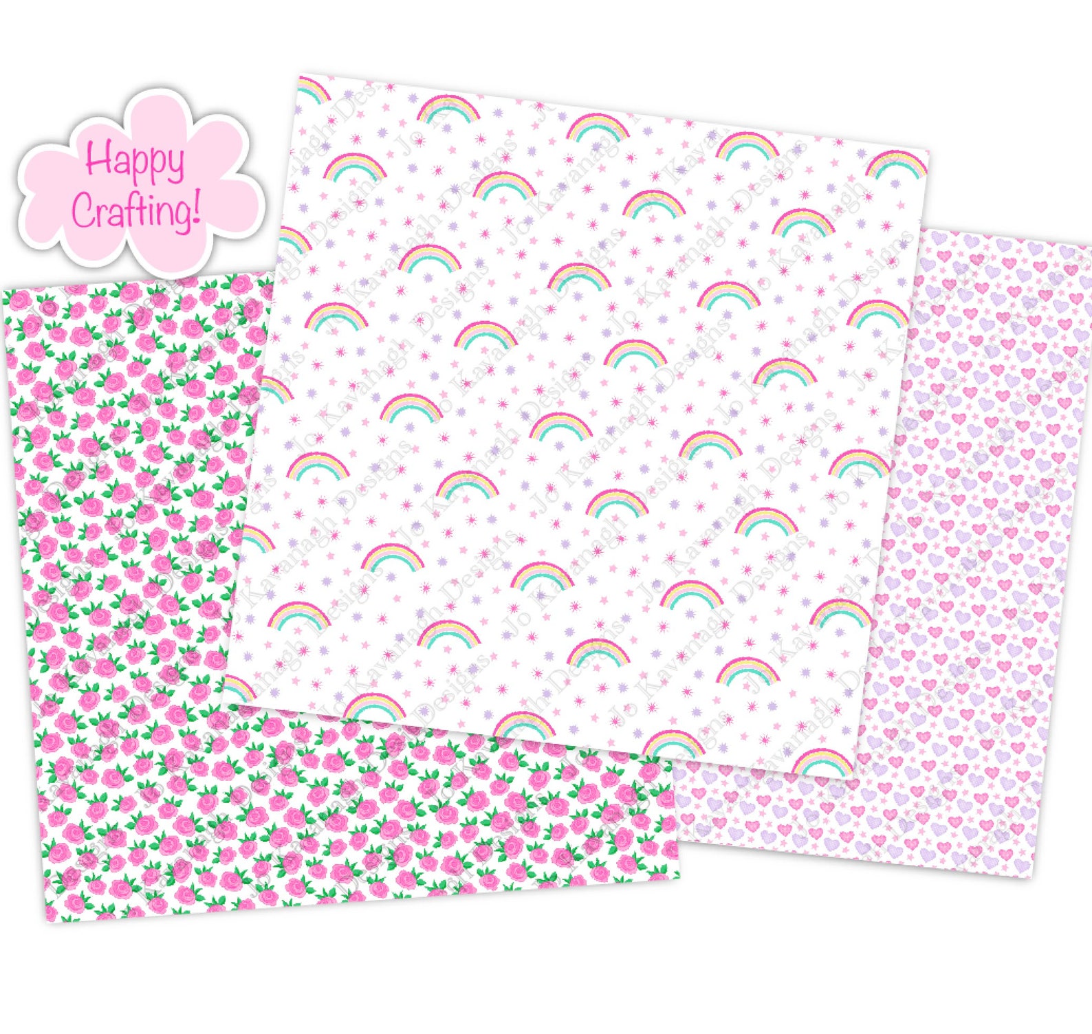 Fairy Digital Paperfairy Paper Packdigital Papersunicorn - Etsy UK