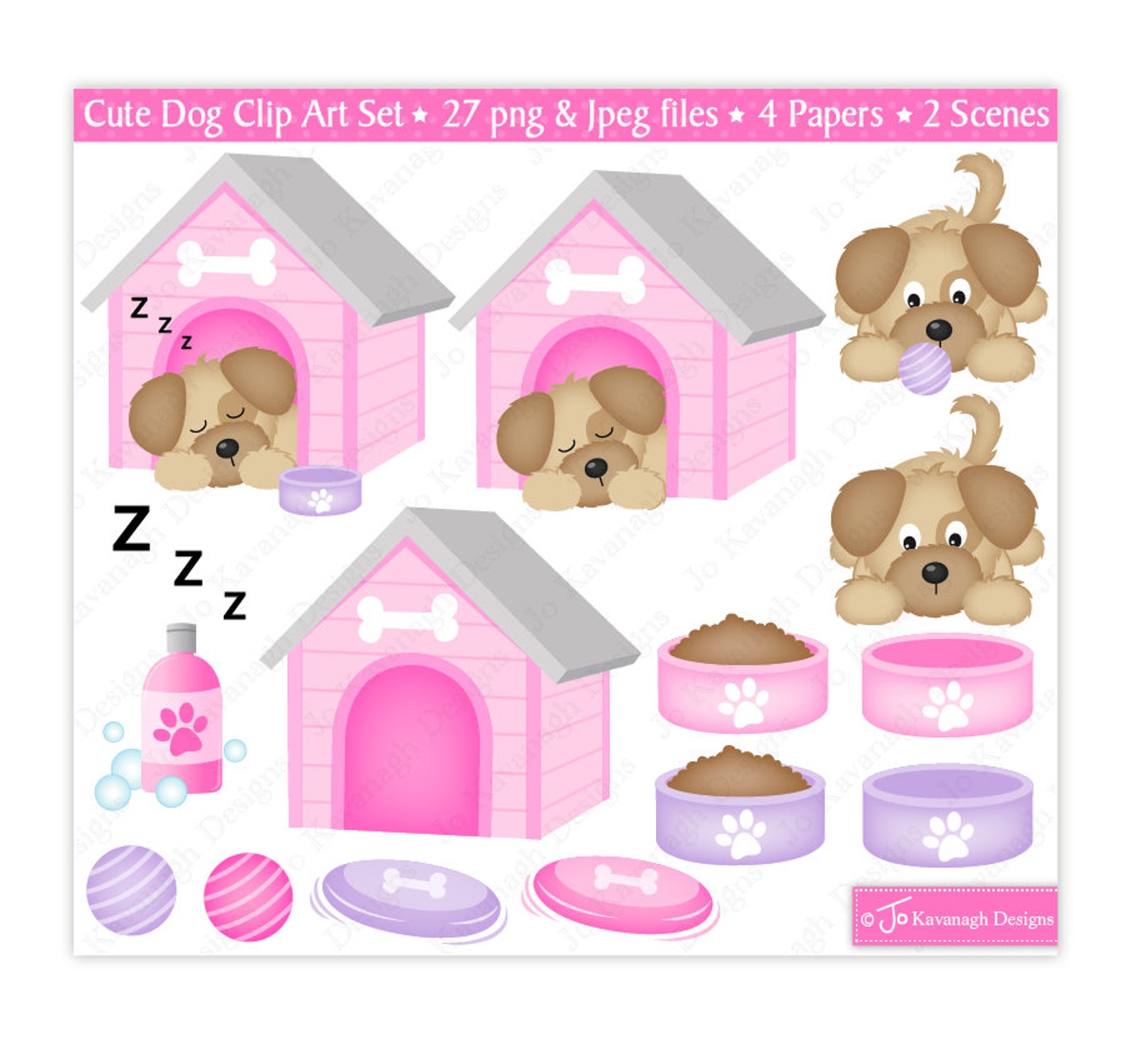 Dog Clipart Puppy Dog Graphics Pets Clipart Dogs | Etsy UK