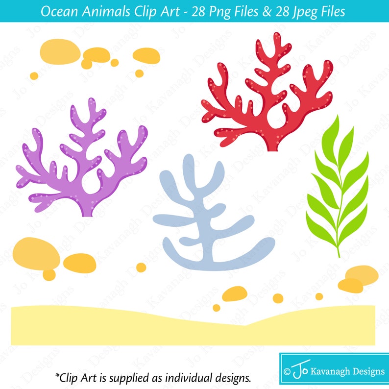 Sea Animals Clip Art,under the Sea Clipart,under the Sea Digital Papers ...