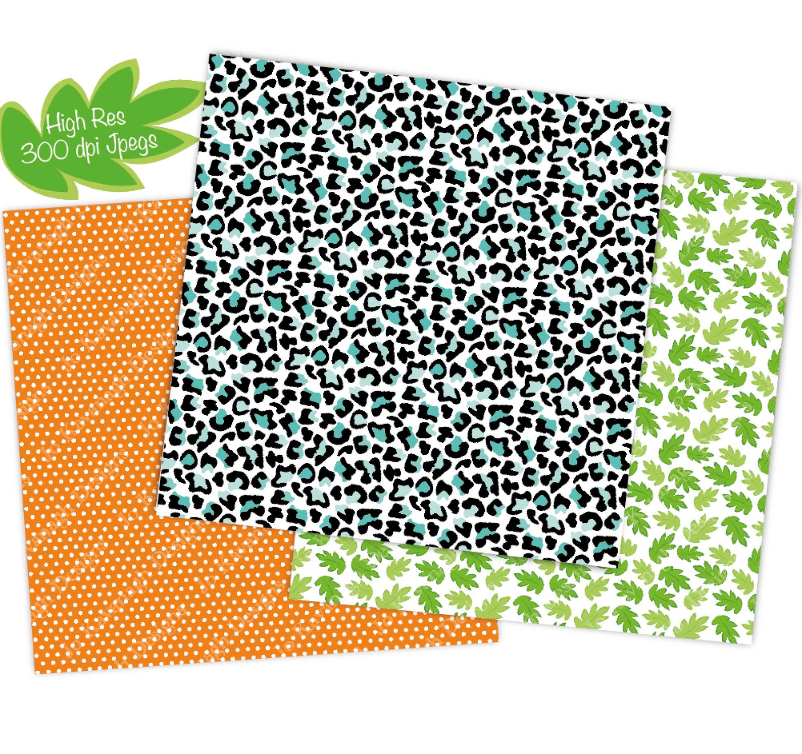 Jungle Animals Digital Paperjungle Papersdigital Paper - Etsy UK