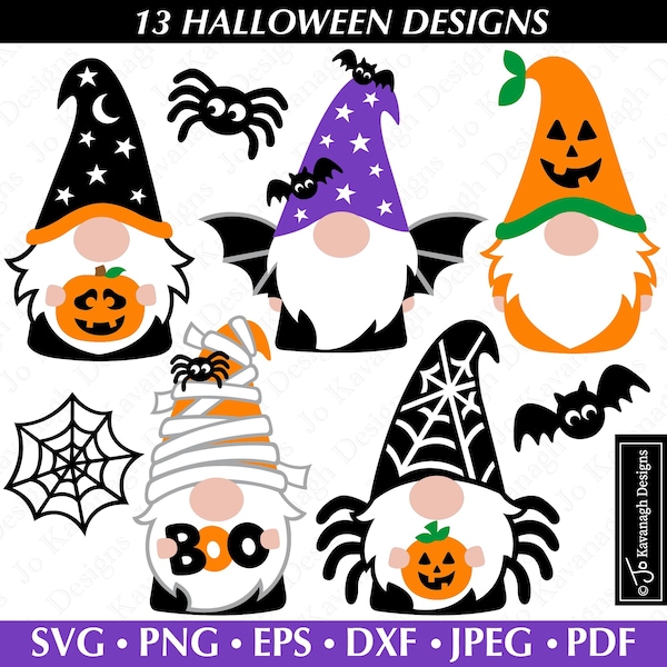 Halloween Gnome Svg - Etsy