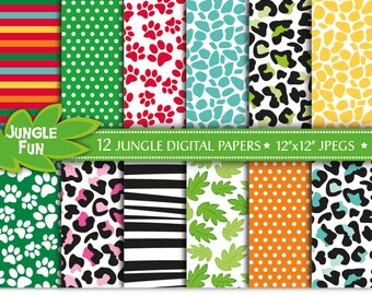 AFRIKA Digital Scrapbook Kit African Theme Animals and - Etsy