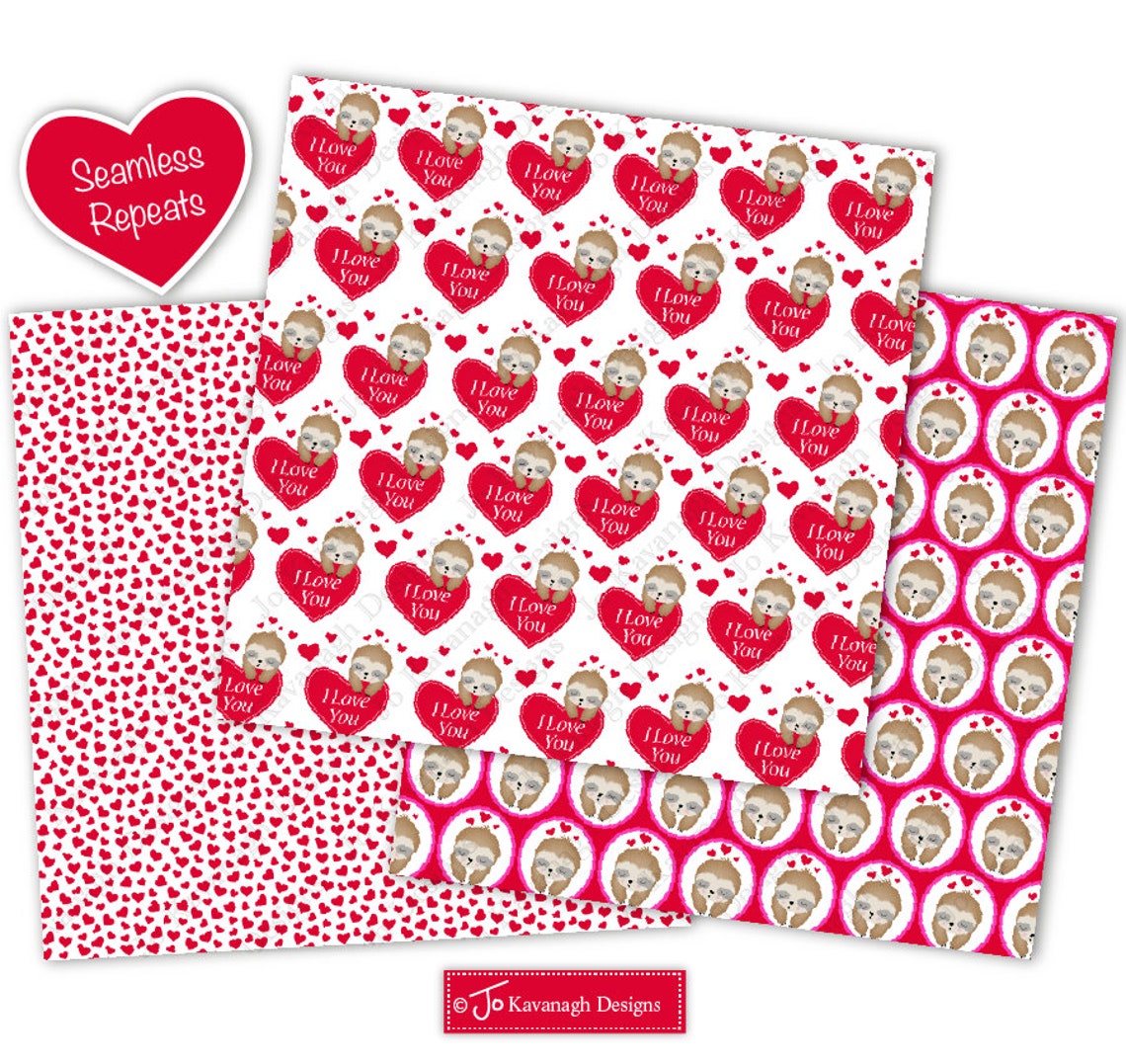 Valentine Digital Papers Valentine Papers Valentine - Etsy