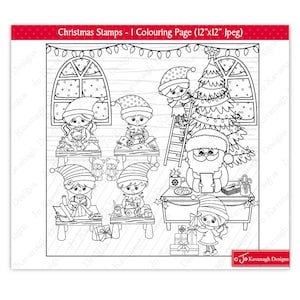 Christmas Digital Stamps, Christmas, Christmas Stamps, Christmas ...