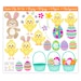 Easter Clipart & Digital Paper Set,easter Bunny Clipart,easter Clip Art ...