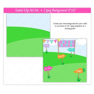 Easter Clipart, Easter Digital Papers, Easter Clip Art, Easter Bunny ...