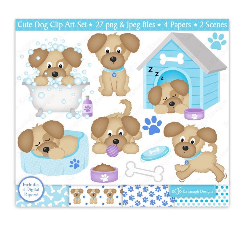 Dog Clipart Puppy Dog Graphics Pets Clipart Commercial Use - Etsy Australia