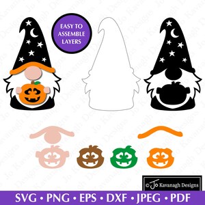 Halloween Gnomes SVG Bundle, Gnome Svg, Halloween Png, Bat Svg, Spider ...
