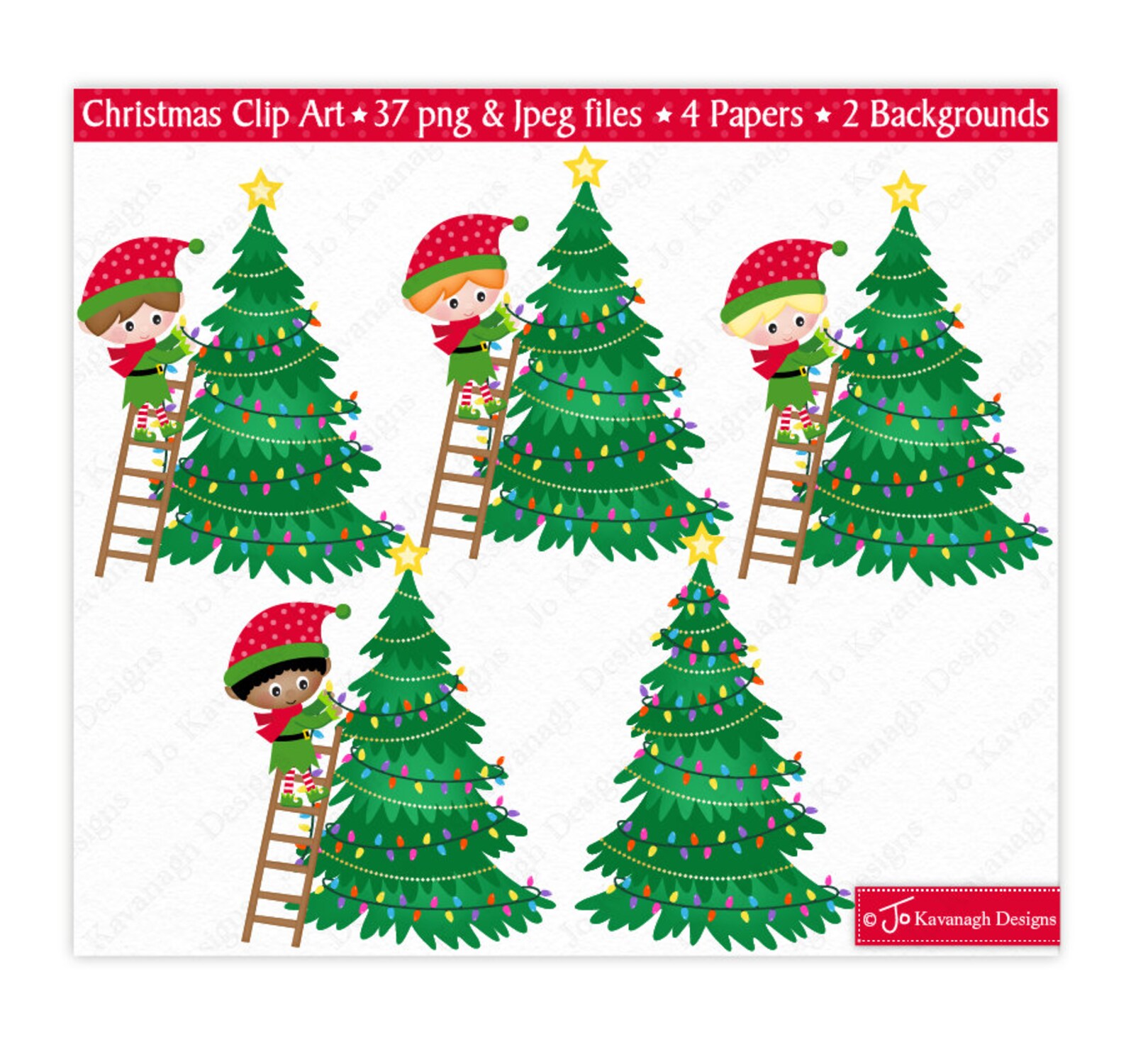 Christmas Clipart, Elf Clipart, Santa Clipart, Christmas Graphics ...