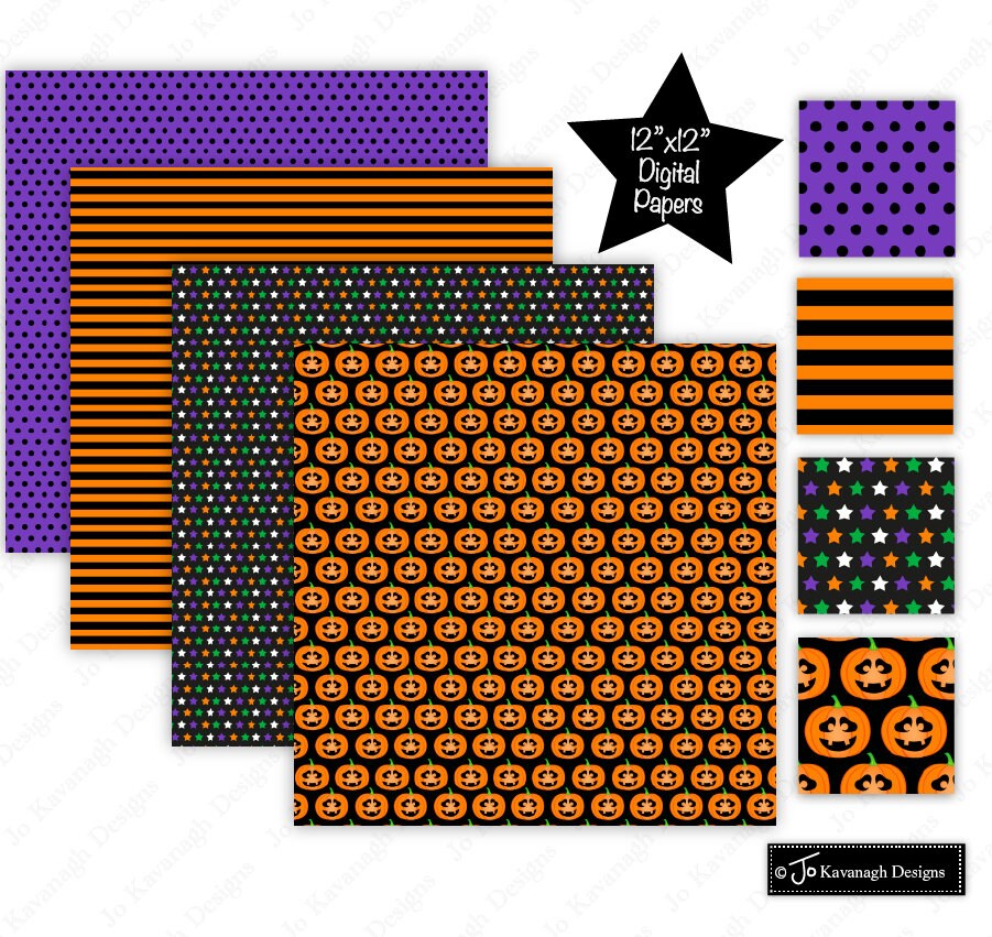 Halloween Clipart,halloween Digital Papers,witch Clipart,pumpkin Clip ...