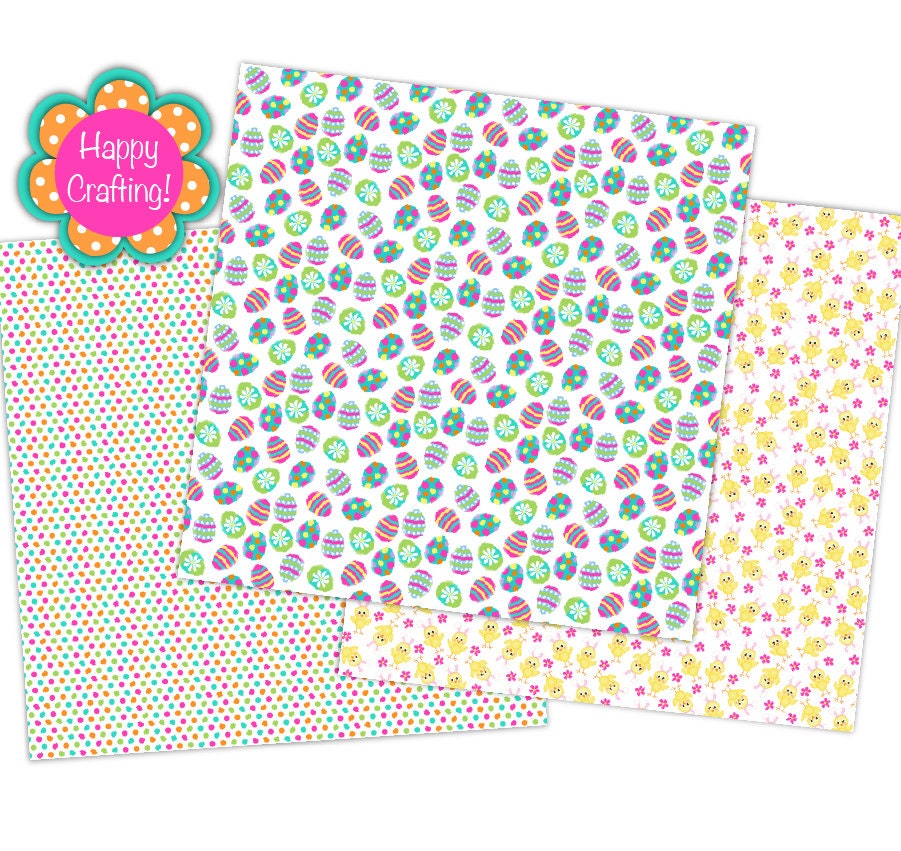 Easter Digital Papers,easter Bunny Digital Paper,easter Patterns,easter ...