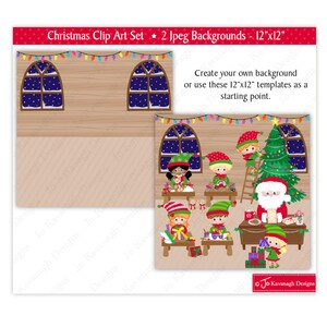 Christmas Clipart, Elf Clipart, Santa Clipart, Christmas Graphics ...