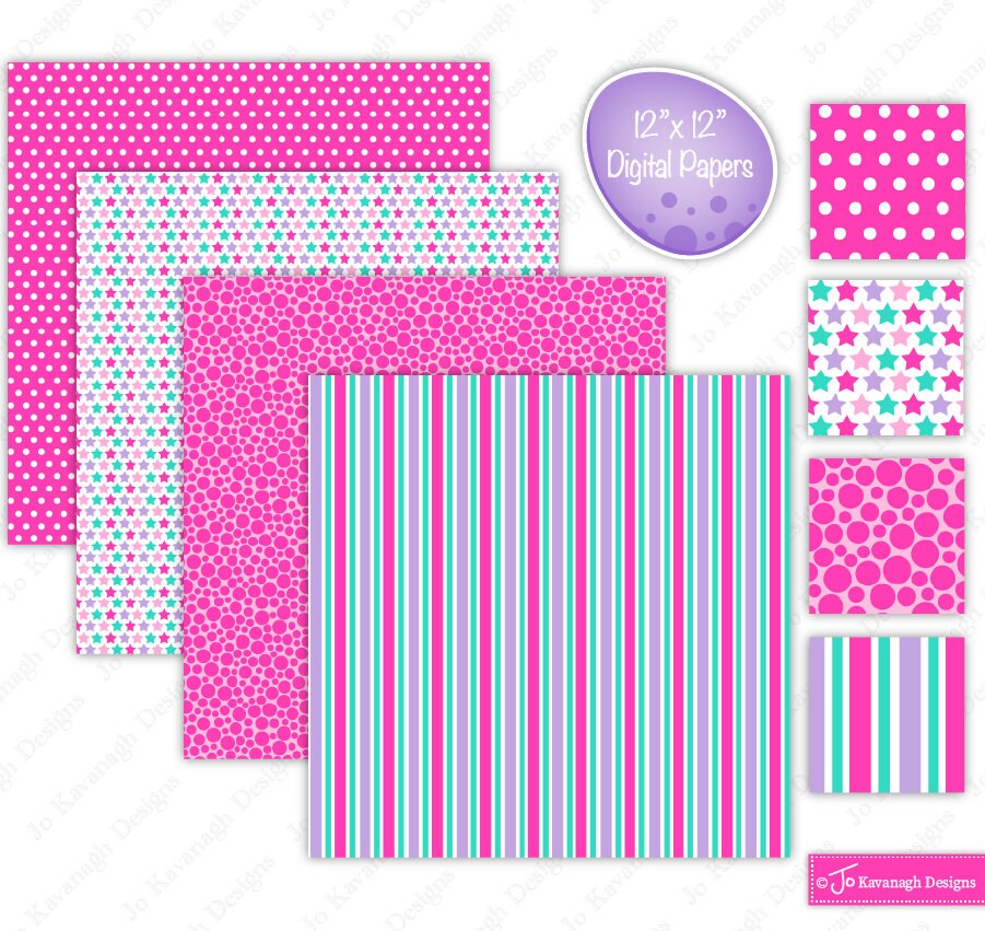 Dinosaur Clipart & Digital Paper, Girl Dinosaurs Clipart, Pink Dinosaur ...