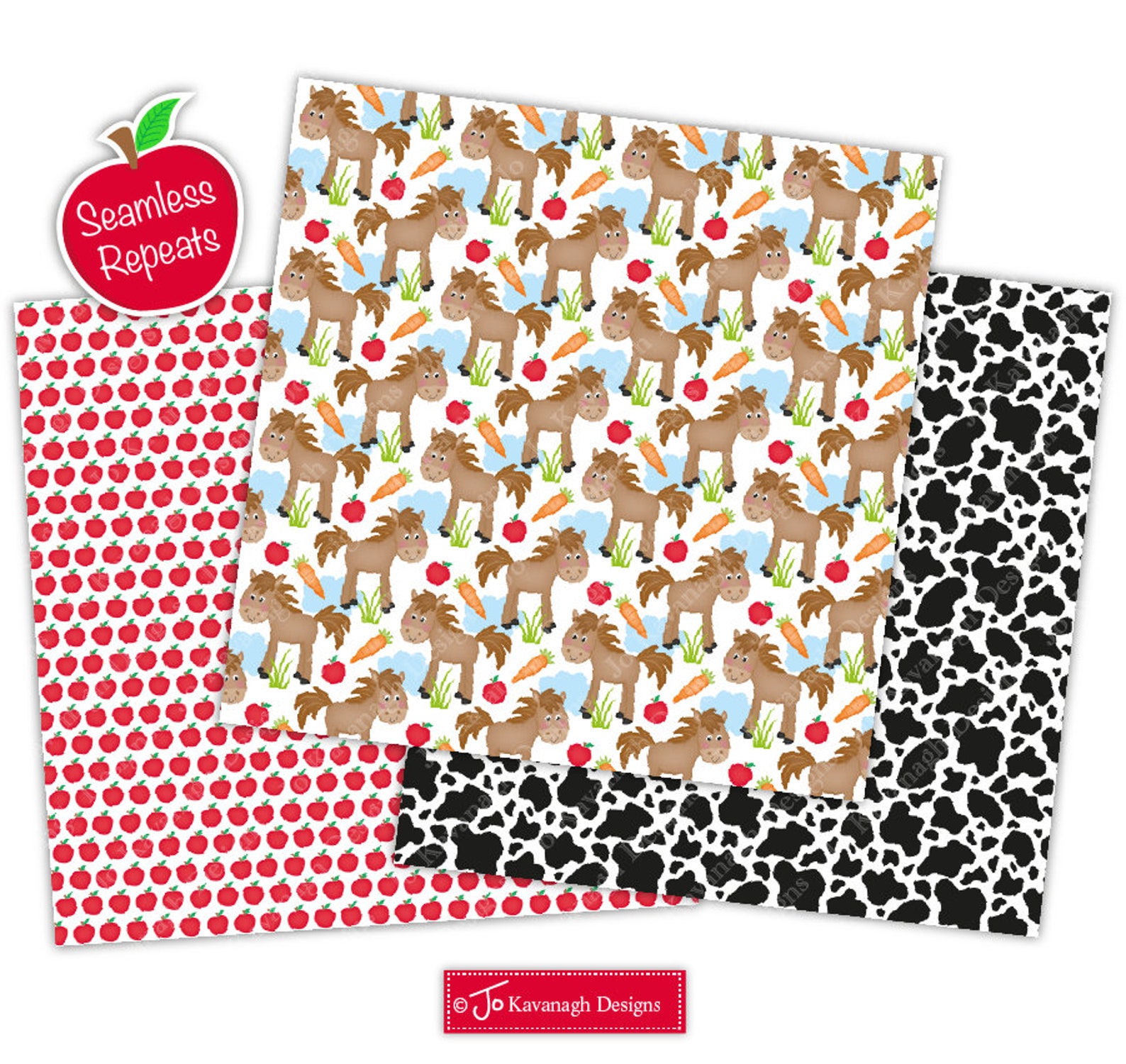 Farm Animals Digital Paper,farm Paper,farm Digital Paper,farm Clipart ...