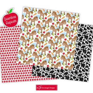 Farm Animals Digital Paper,farm Paper,farm Digital Paper,farm Clipart ...