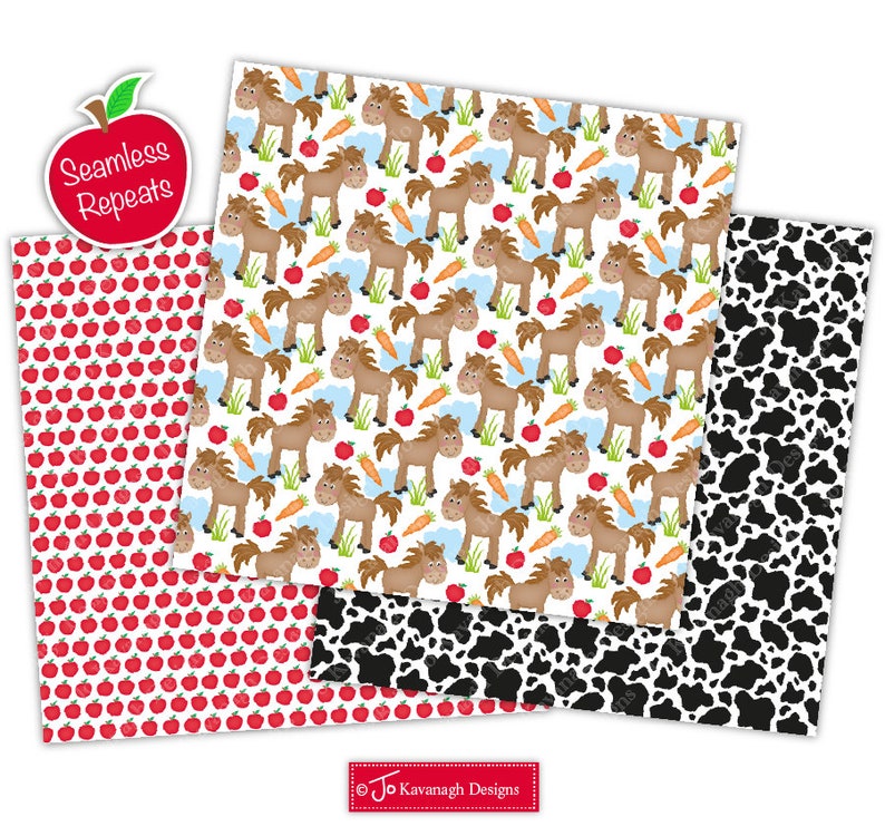 Farm Animals Digital Paper,farm Paper,farm Digital Paper,farm Clipart ...