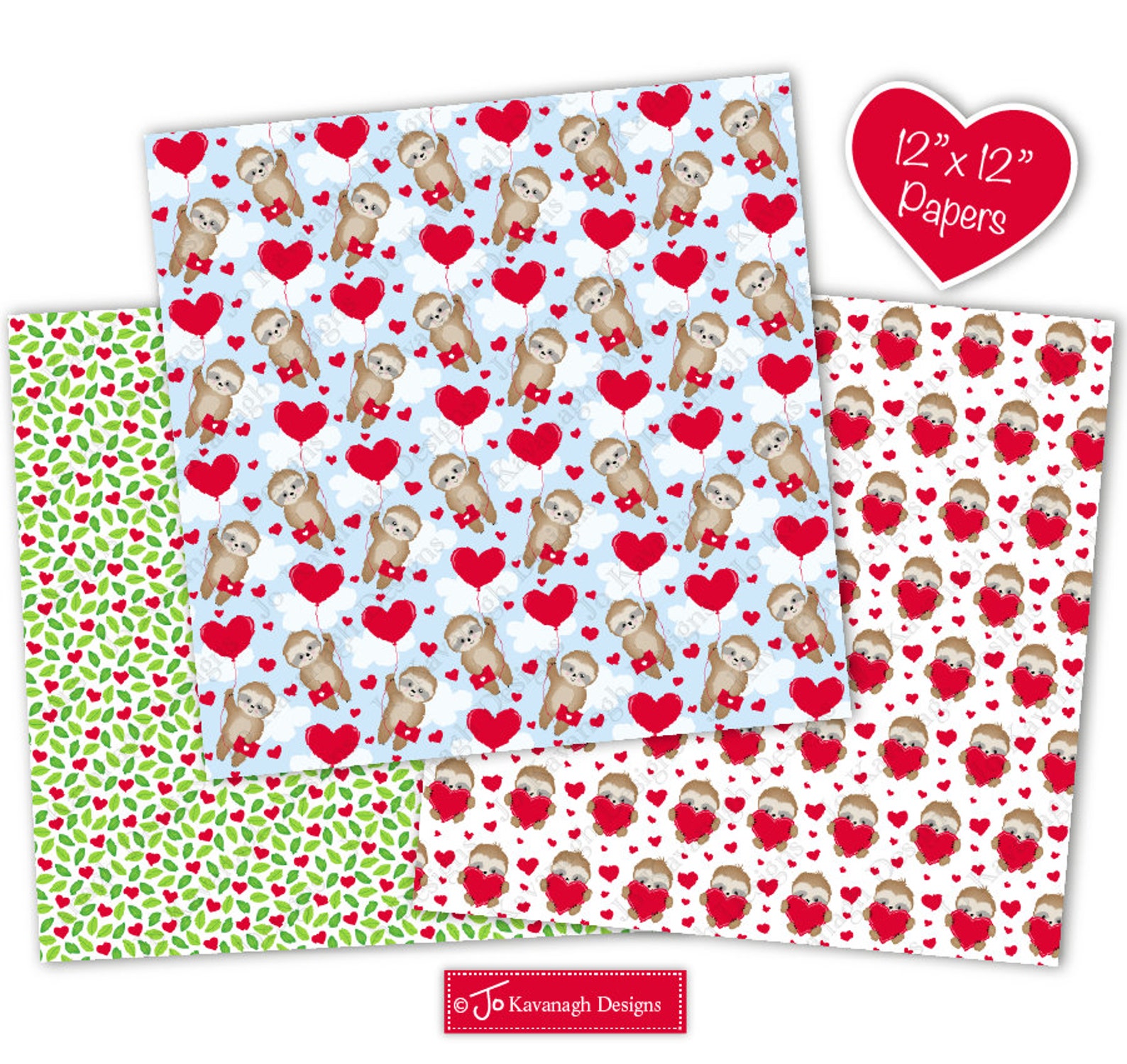 Valentine Digital Papers Valentine Papers Valentine - Etsy