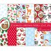 Christmas Digital Papers,christmas Scrapbook Papers,reindeer Papers ...