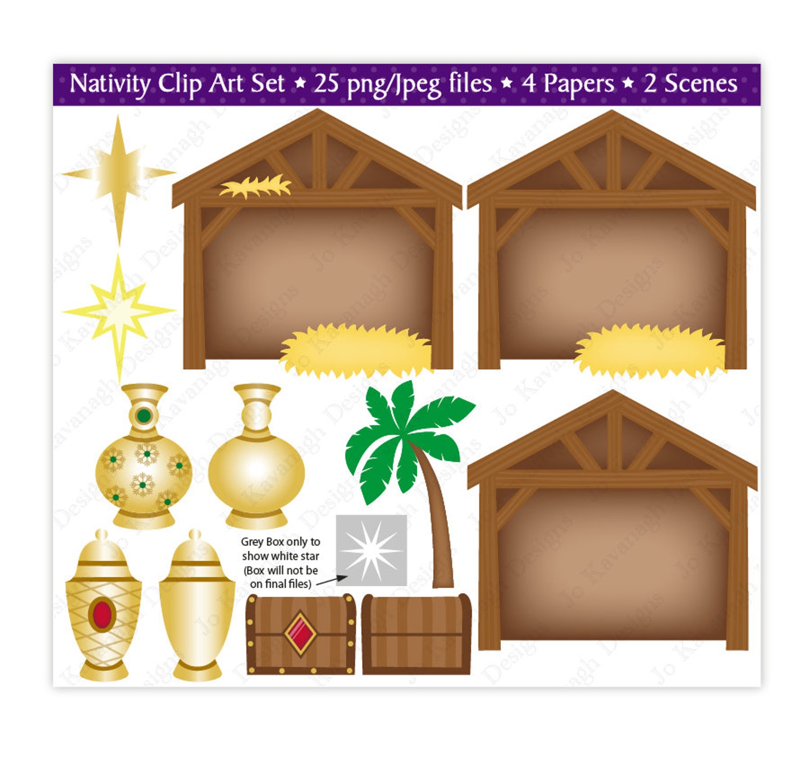 Nativity Clipart, Nativity Clip Art, Christmas Clipart, Mary, Joseph ...