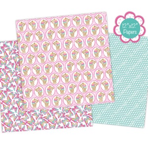 Bear Digital Papers,mother's Day Digital Paper,cute Bears,birthday ...