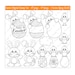 Easter Digital Stamps,easter Bunny Stamps,easter Clipart,easter Bunny ...