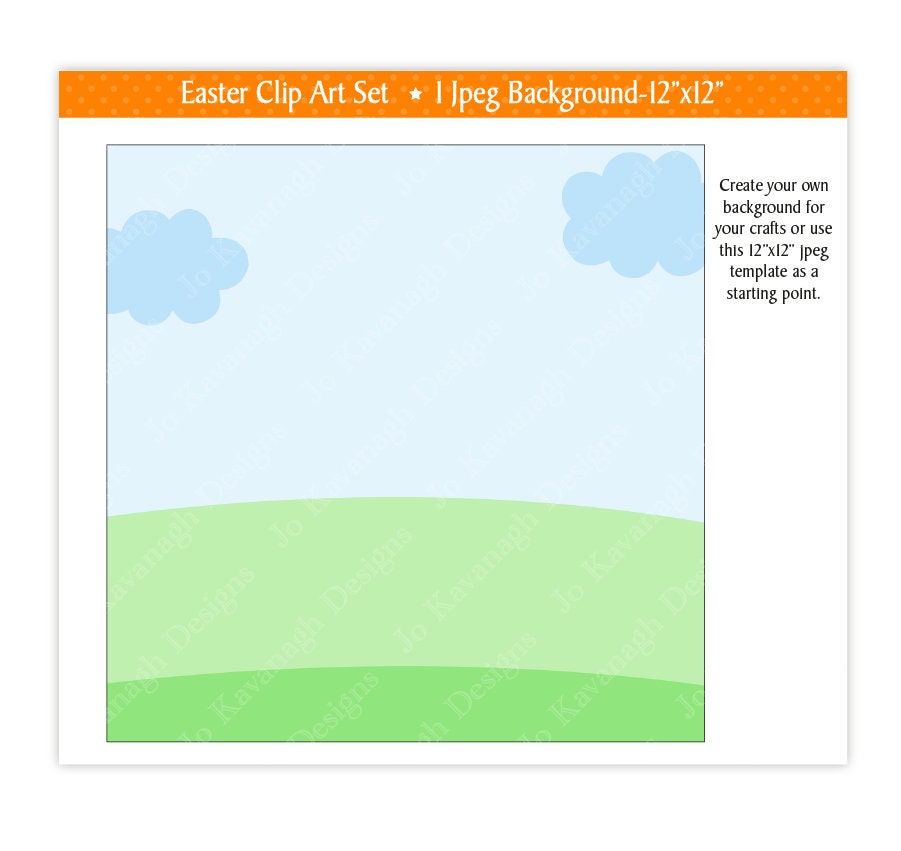 Easter Clipart & Digital Paper Seteaster Bunny Cliparteaster | Etsy