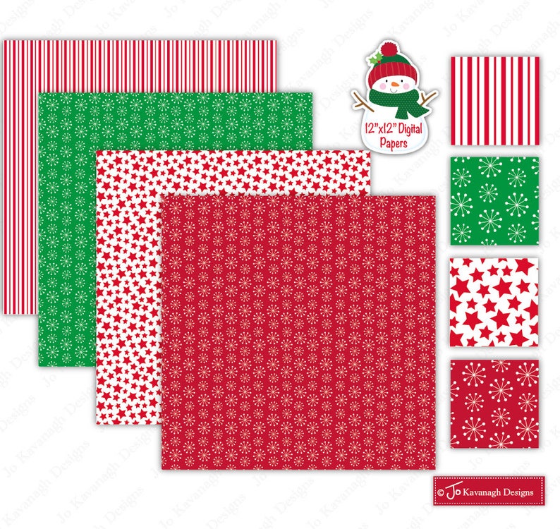 Christmas Clipart,christmas Digital Papers,christmas Clip Art,santa ...