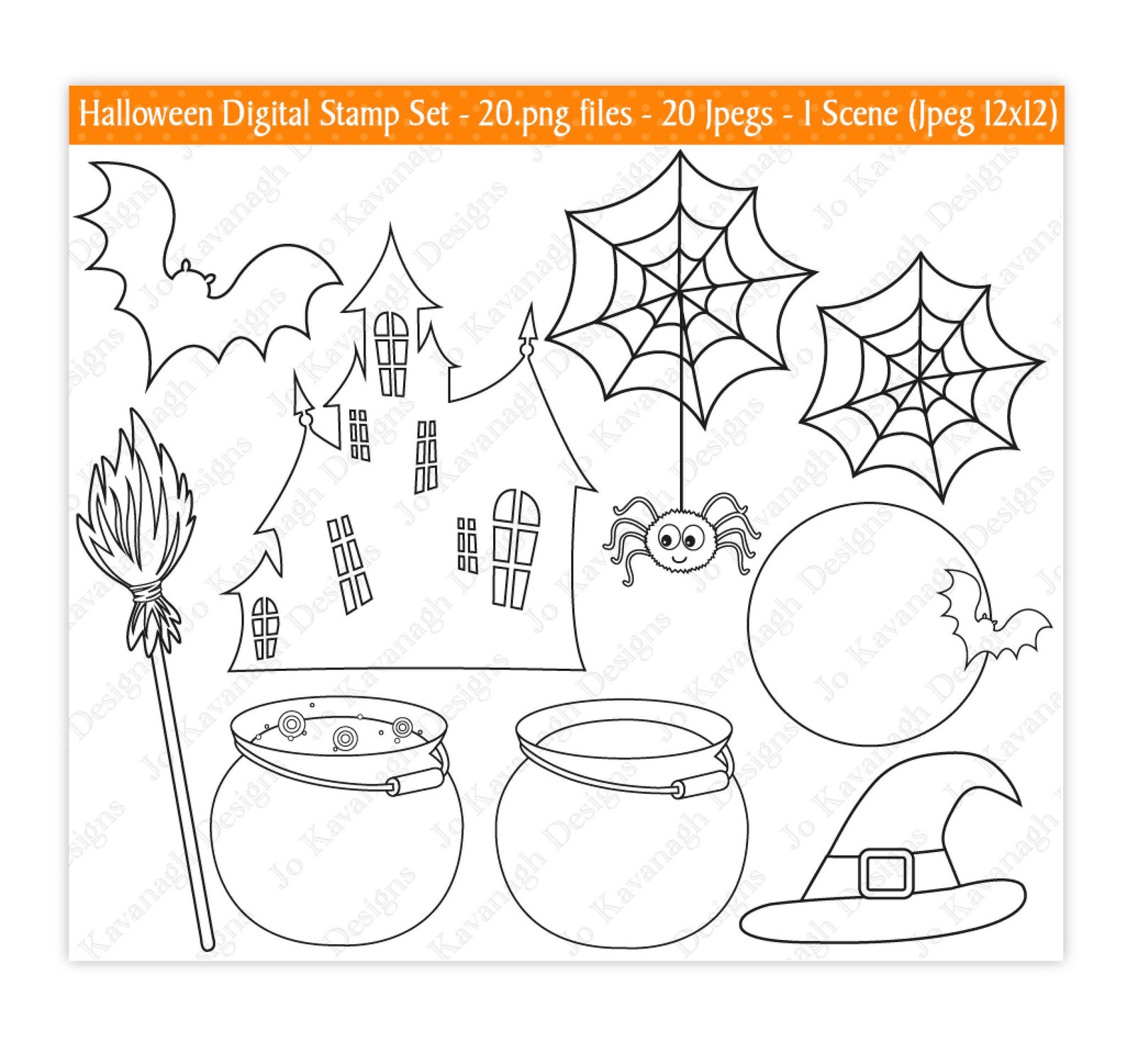 Halloween Digital Stampswitch Digital Stampsfrankenstein - Etsy