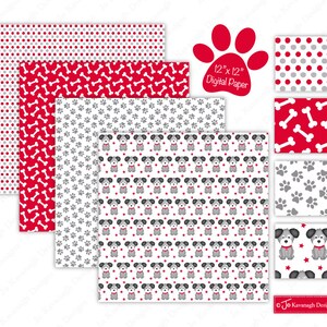 Cute Dogs Clipart, Puppy Dog Clipart, Pets Clipart, Paw Prints, Dog ...