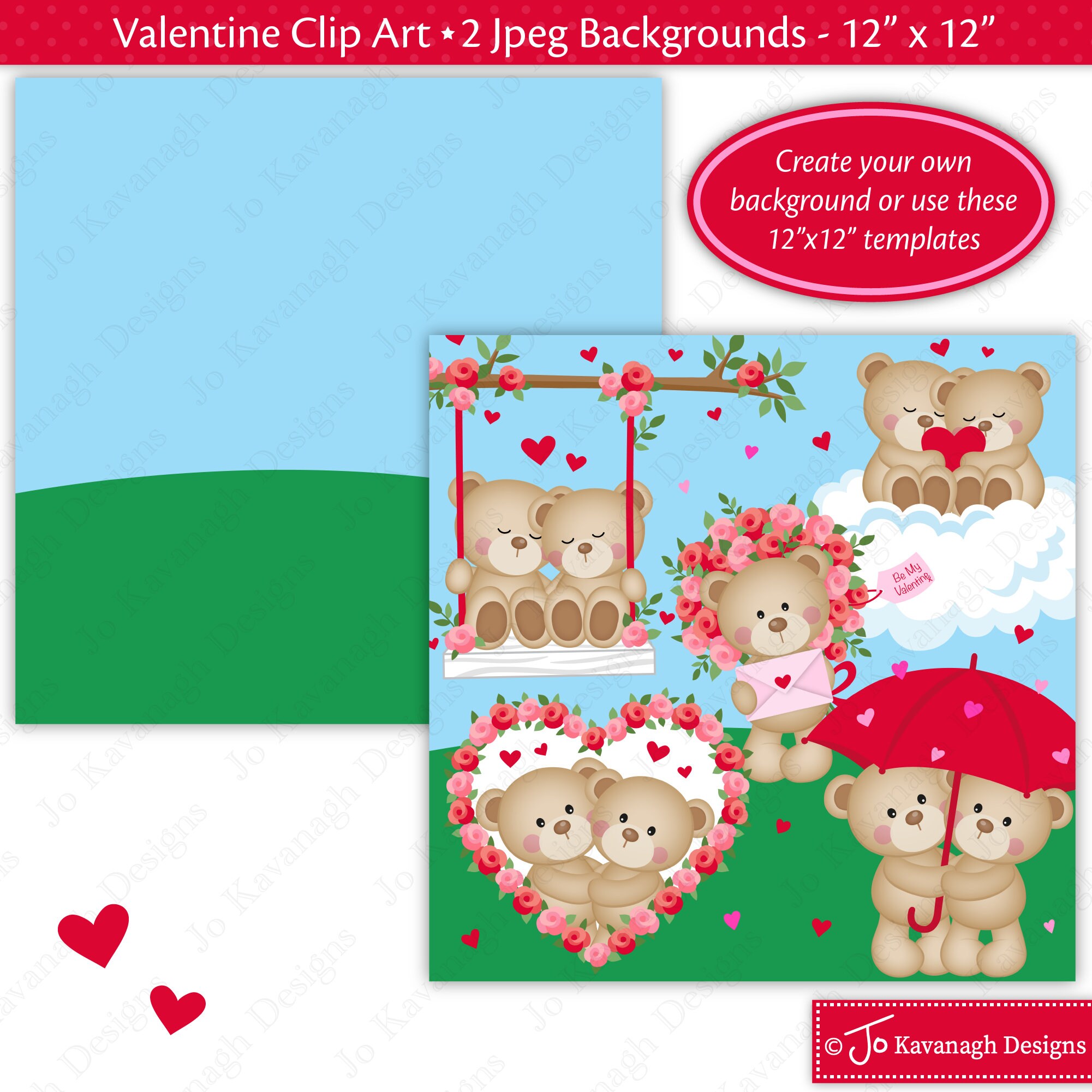 Valentine Clipart Valentines Day Clipart Bear Clipart - Etsy