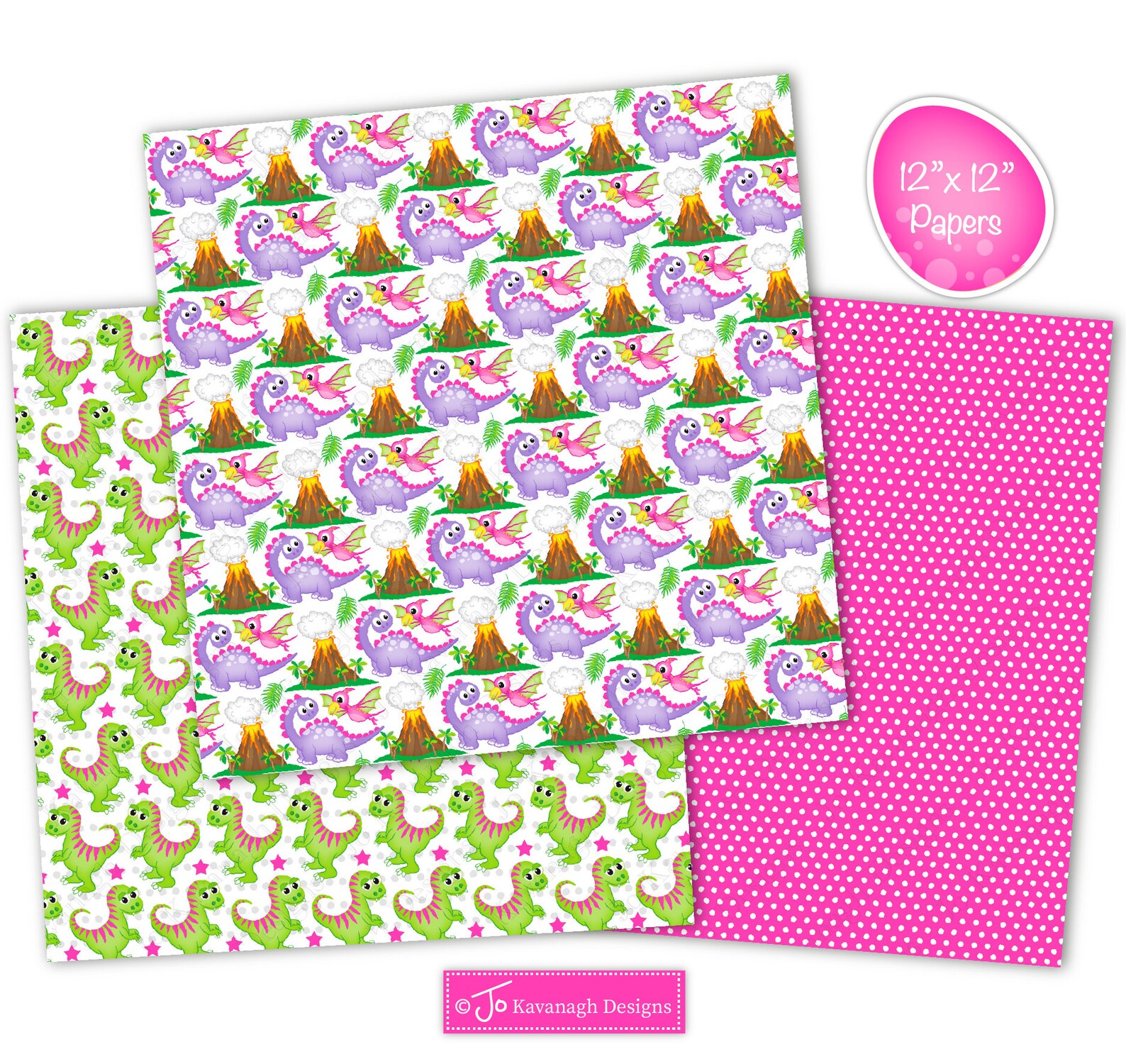 Dinosaur Digital Papers Dinosaur Papers Dinosaur Patterns | Etsy