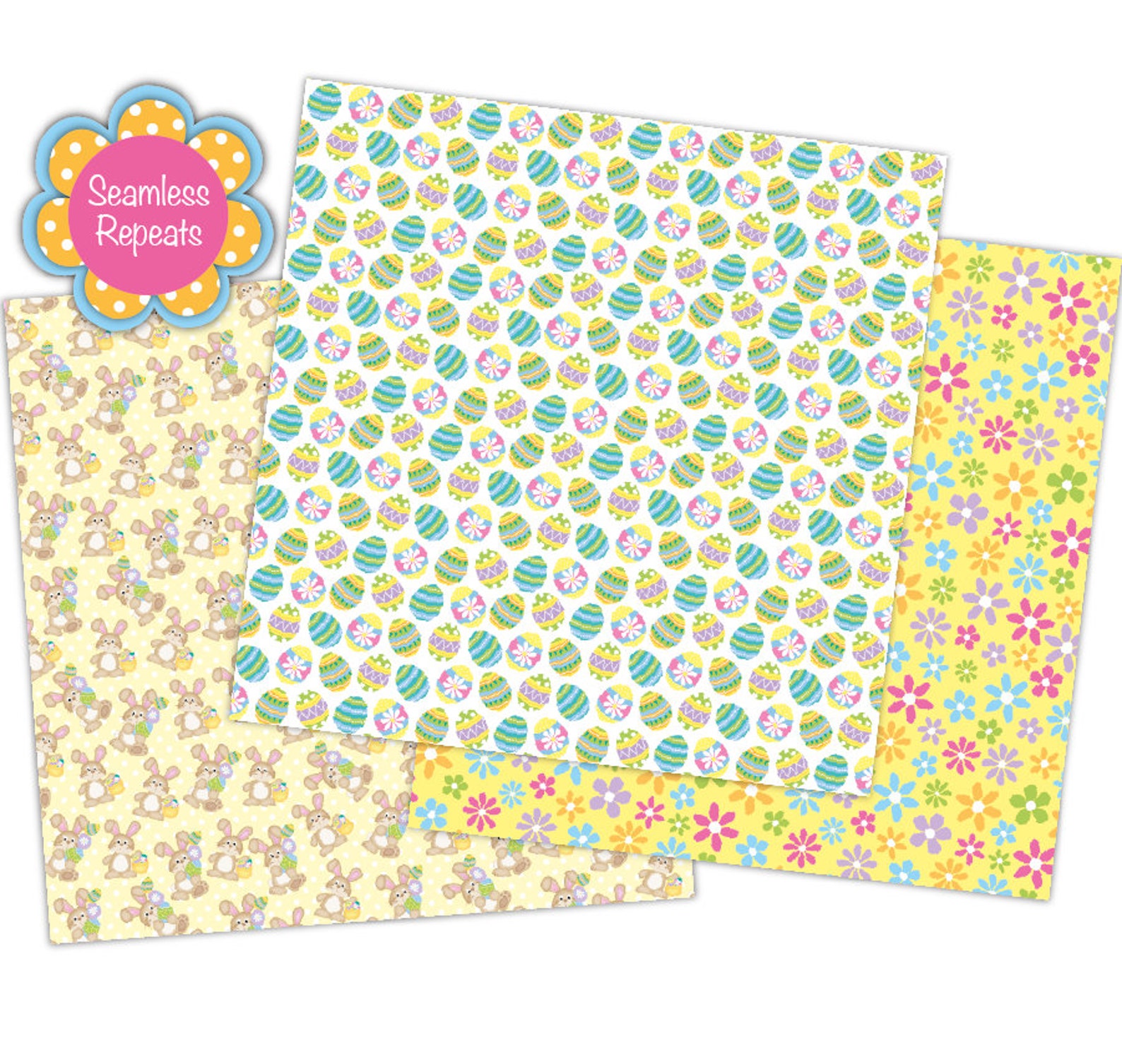 Easter Digital Paper,digital Paper Easter,easter Patterns,easter ...