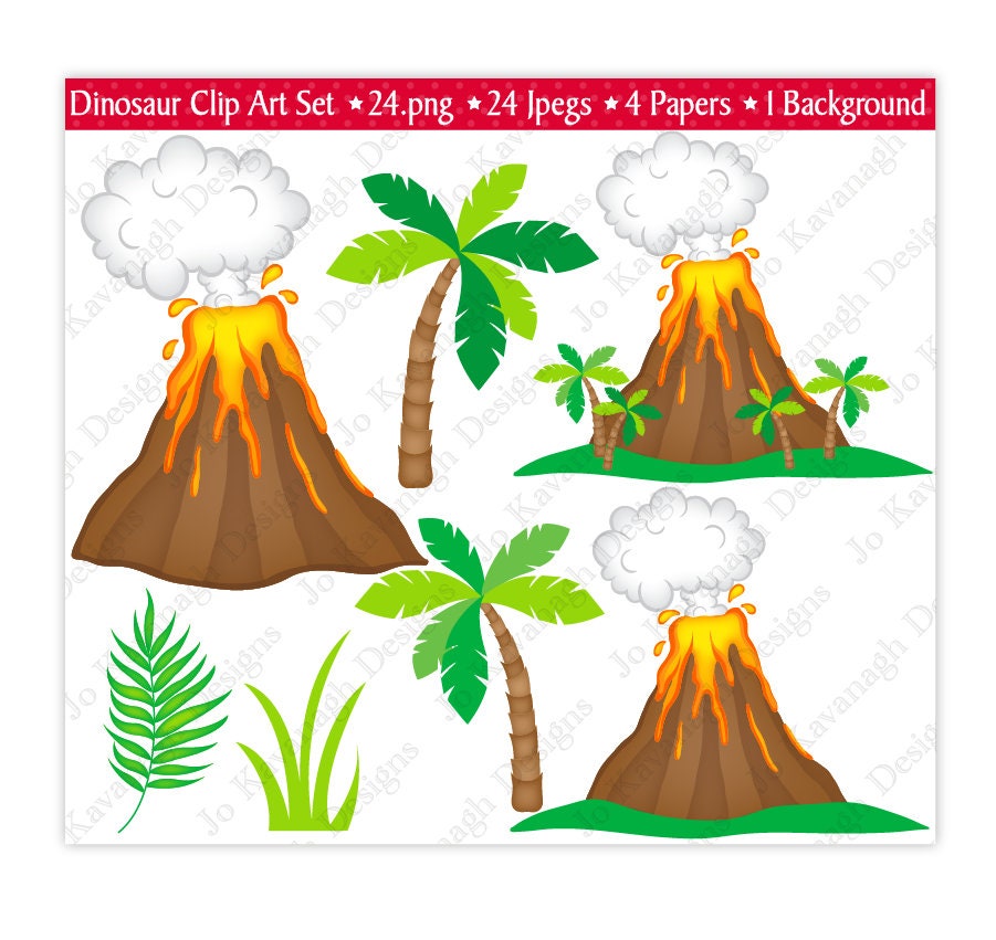 Dinosaur Clipart & Digital Papers,cute Dinosaurs Clipart,baby Dinosaur ...