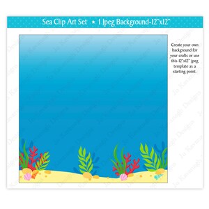 Sea Animals Clip Art,under the Sea Clipart,under the Sea Digital Papers ...