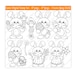 Easter Digital Stamps,easter Bunny Stamps,easter Clipart,easter Bunny ...