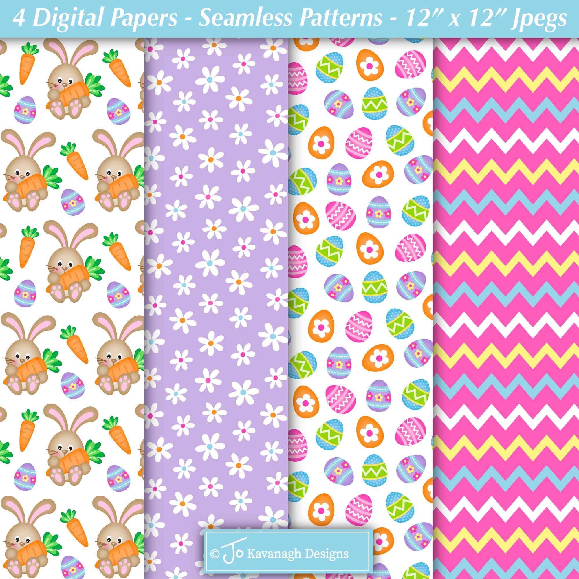 Easter Bunny Clipart, Easter Graphics, Easter Digital Paper, Easter ...