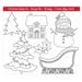 Christmas Digital Stamps,digital Stamps,santa Digital Stamps,rudolph ...
