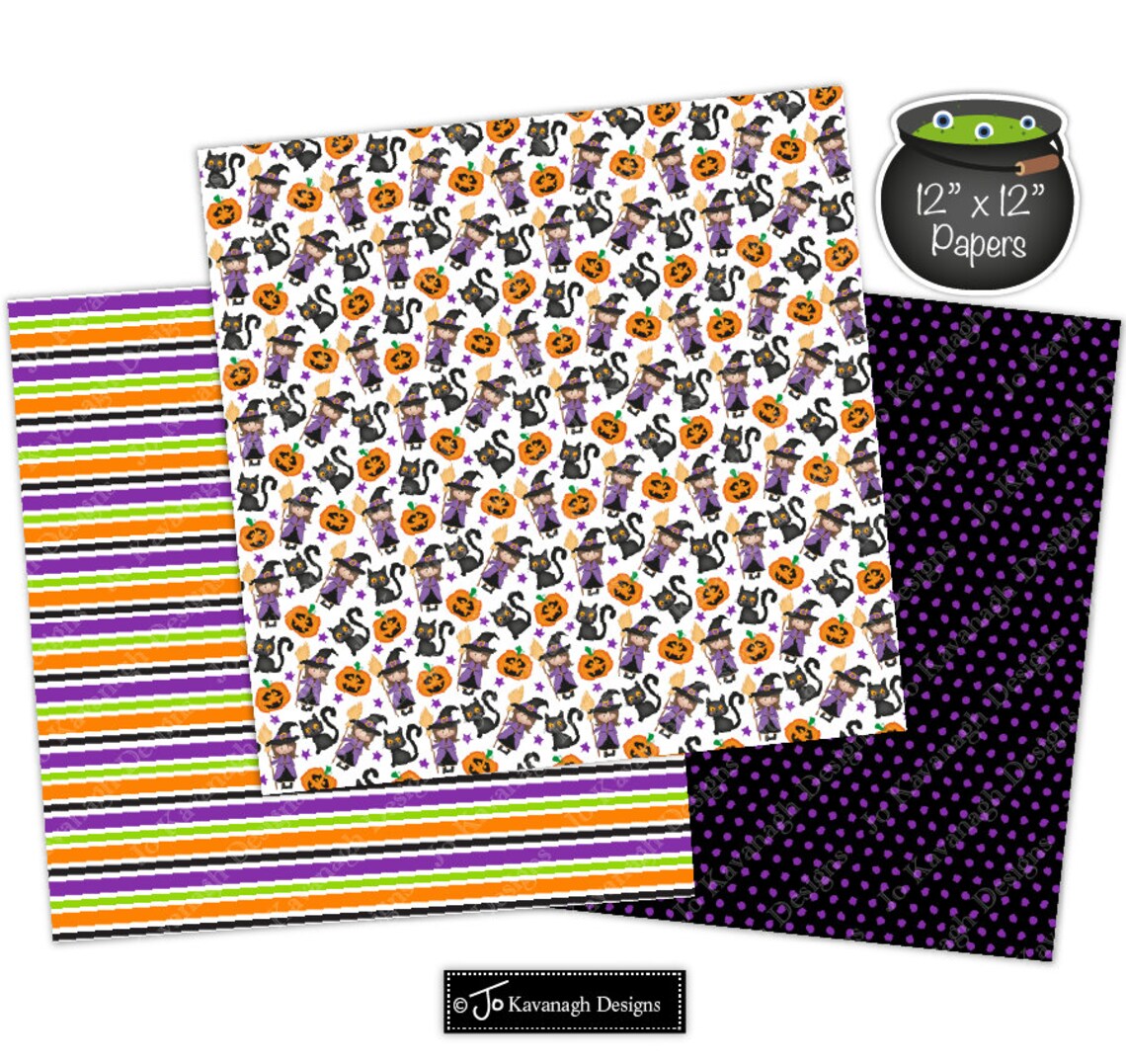 Halloween Digital Papers Halloween Papers Halloween - Etsy UK