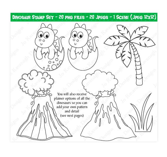 S6 Dinosaur digital stamps,Dinosaurs digital stamps,Dinosaur clipart,t ...