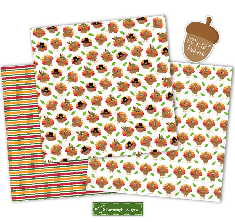 Thanksgiving Digital Papers, Thanksgiving, Thanksgiving Patterns ...