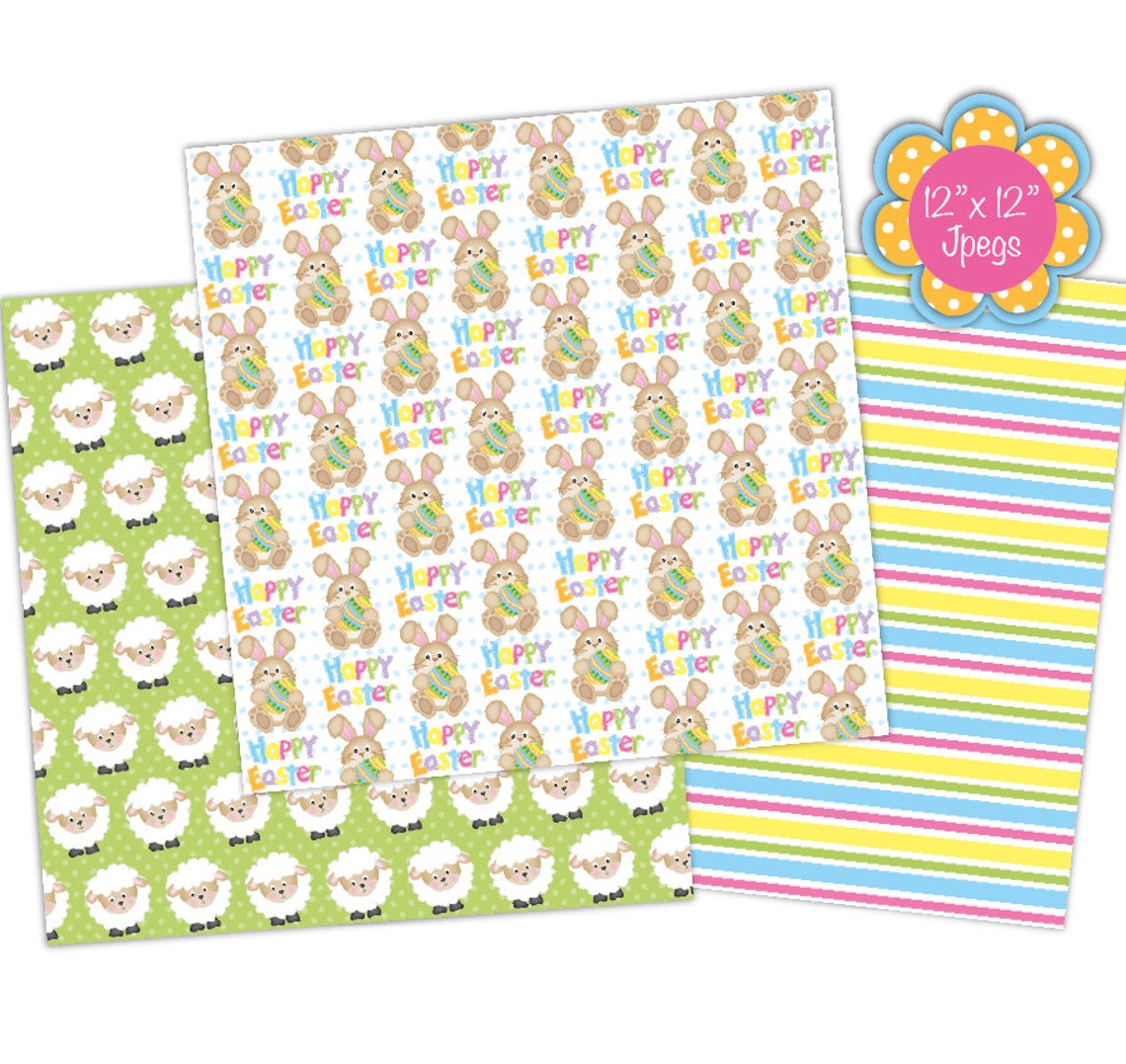 Easter Digital Paperdigital Paper Eastereaster - Etsy UK