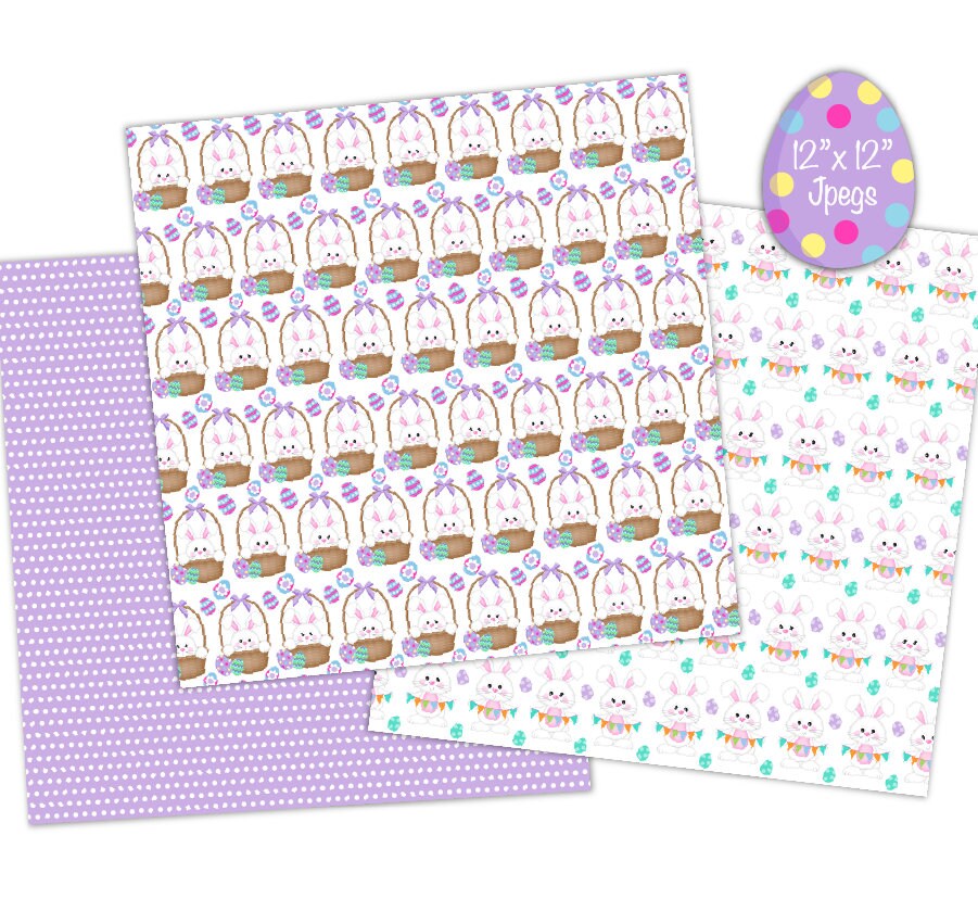 Easter Digital Paper, Easter Patterns, Paper Easter, Easter Scrapbook ...