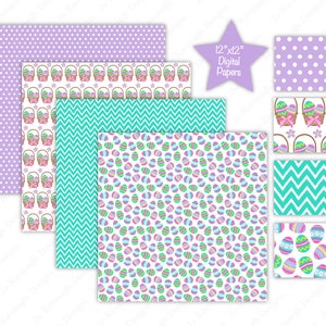 Easter Clipart, Easter Digital Papers, Easter Clip Art, Easter Bunny ...