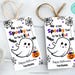 Editable Happy Halloween Gift Tags, Ghost Trick or Treat Favour Bag Tag ...